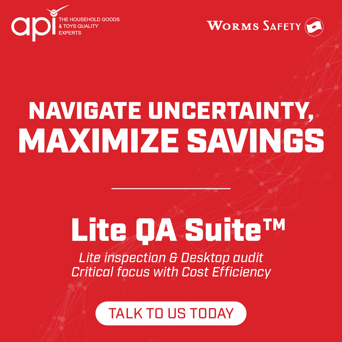 Lite QA Suite™ - API, The Household Goods and Toys Quality Experts
